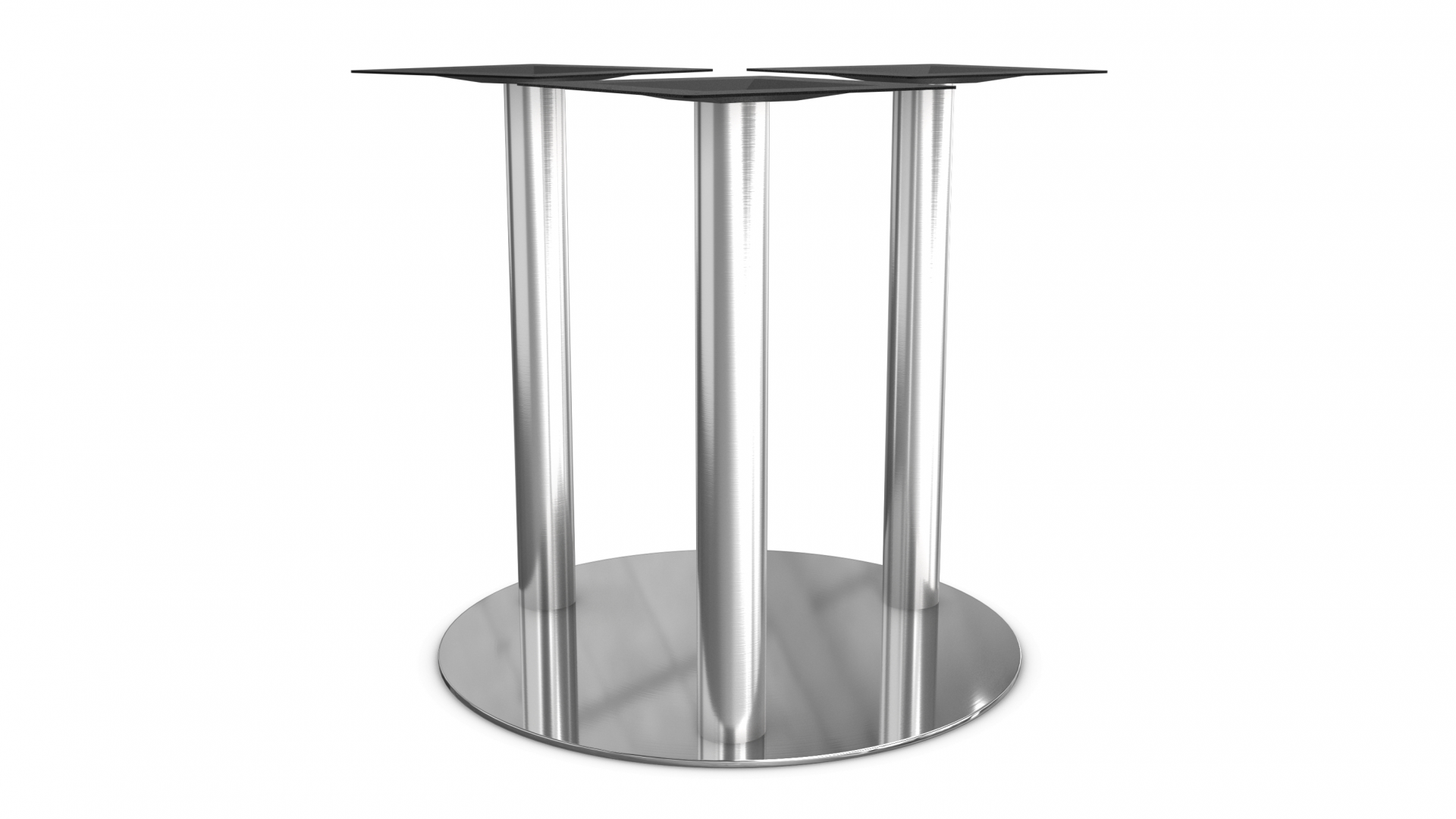 3 Column Round Base - Stainless Steel Special-T