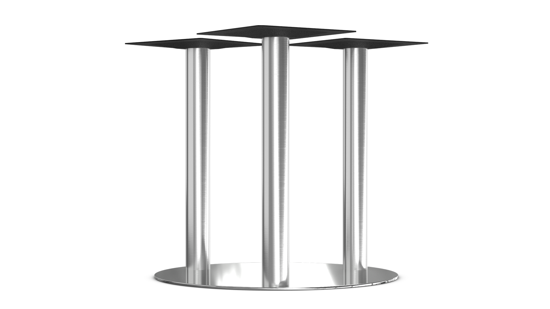 3 Column Round Base - Stainless Steel Special-T