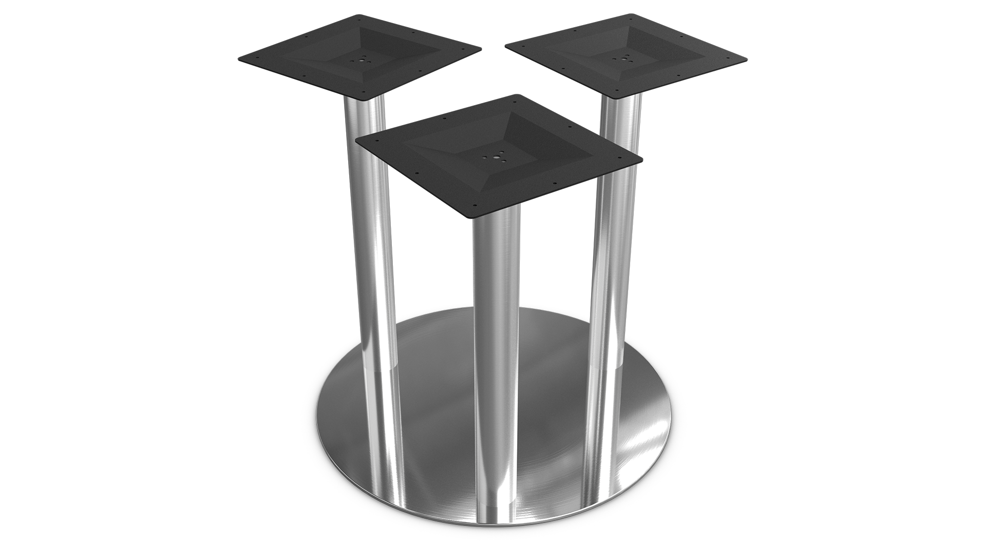 3 Column Round Base - Stainless Steel Special-T